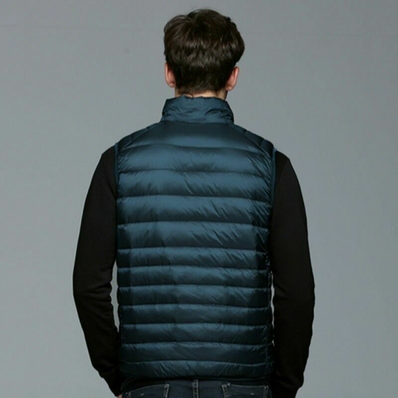 Men Winter Waistcoat Light Down Puffer Gilet Vest Jacket Top Slim ...