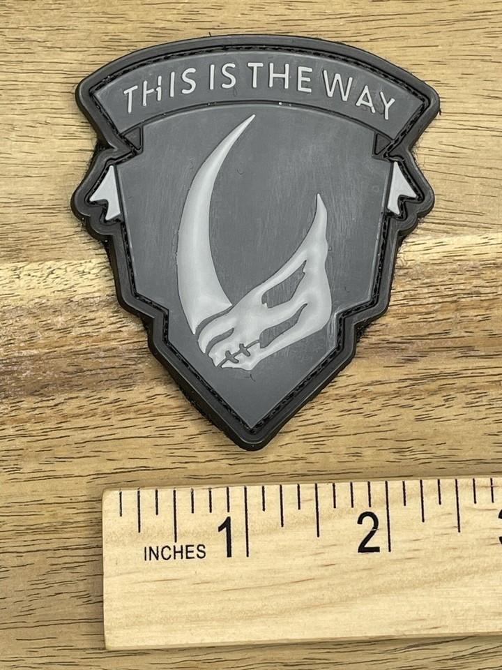 Mudhorn Mandalorian Patch PVC Hook Loop Tactical Morale Bounty Hunter Star Wars | eBay