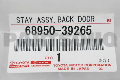 6895039265 Genuine Toyota STAY ASSY, BACK DOOR, RH 68950-39265 | eBay