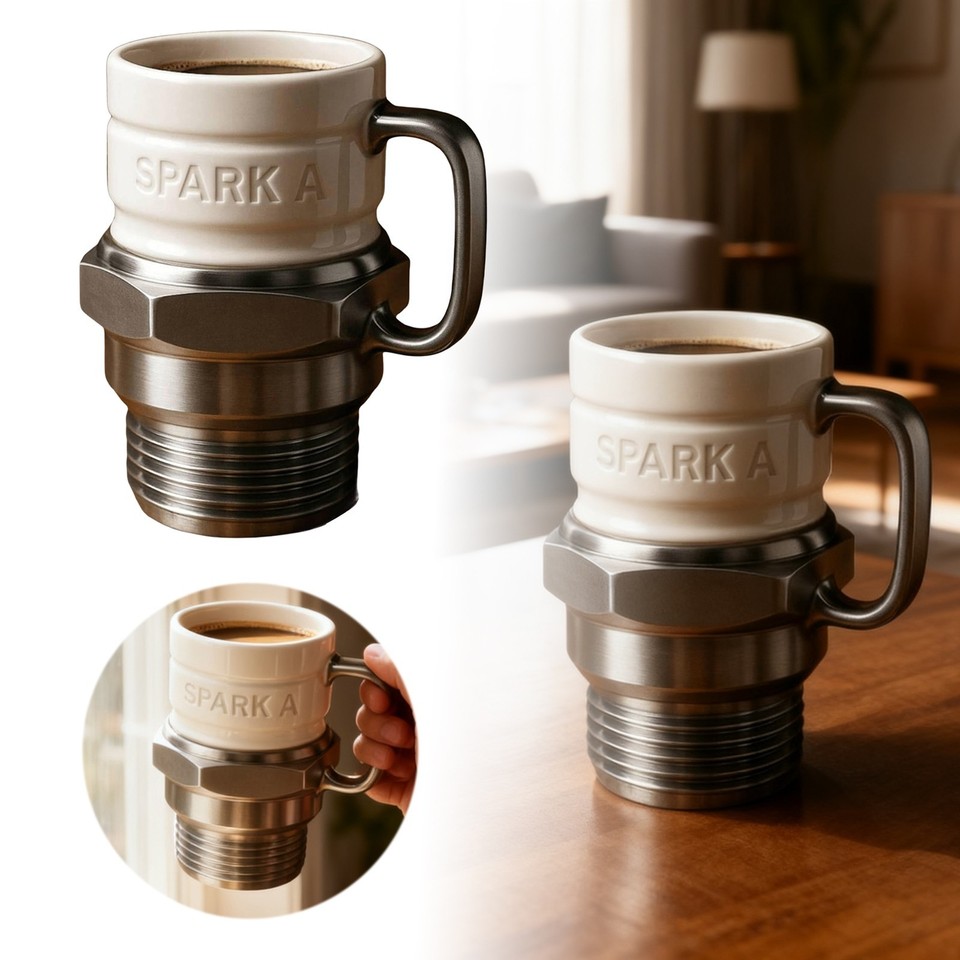 Spark Plug Mug, Engine Spark Plug Design, Novelty Coffee Mug | eBay