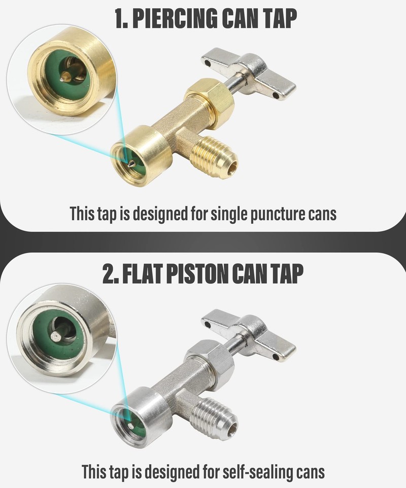 YAKEFLY R134a Can Tap,AC Freon Can Tap Kit for Refilling Automotive Air ...