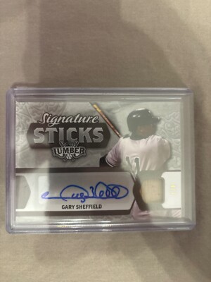 2022 Leaf Signature Sticks Gary Sheffield Game Used Bat Auto /7 🔥⚾️ | eBay