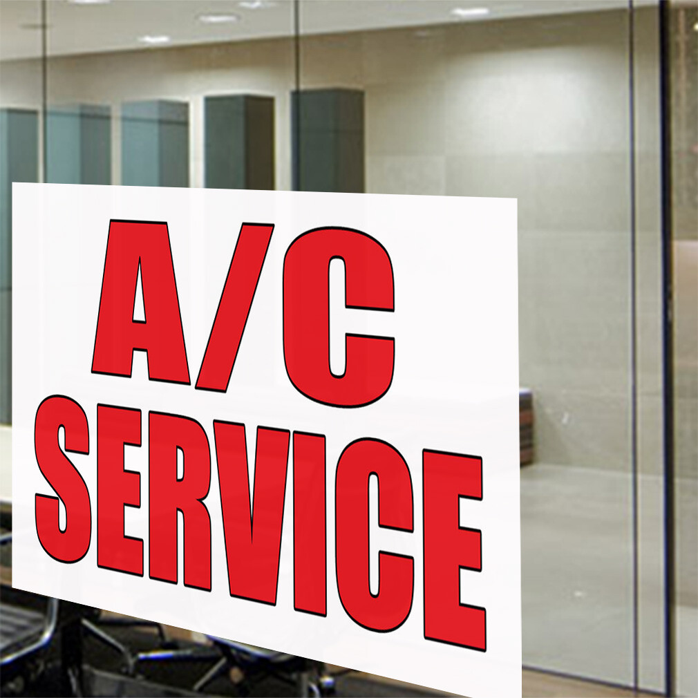 Decal Stickers A C Service Auto Body Shop Car Repair B Vinyl Store Sign ...