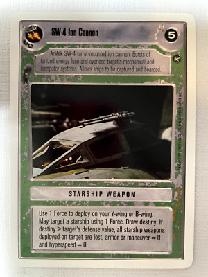 Star Wars CCG - SW-4 Ion Cannon - A New Hope (Unlimited) | eBay
