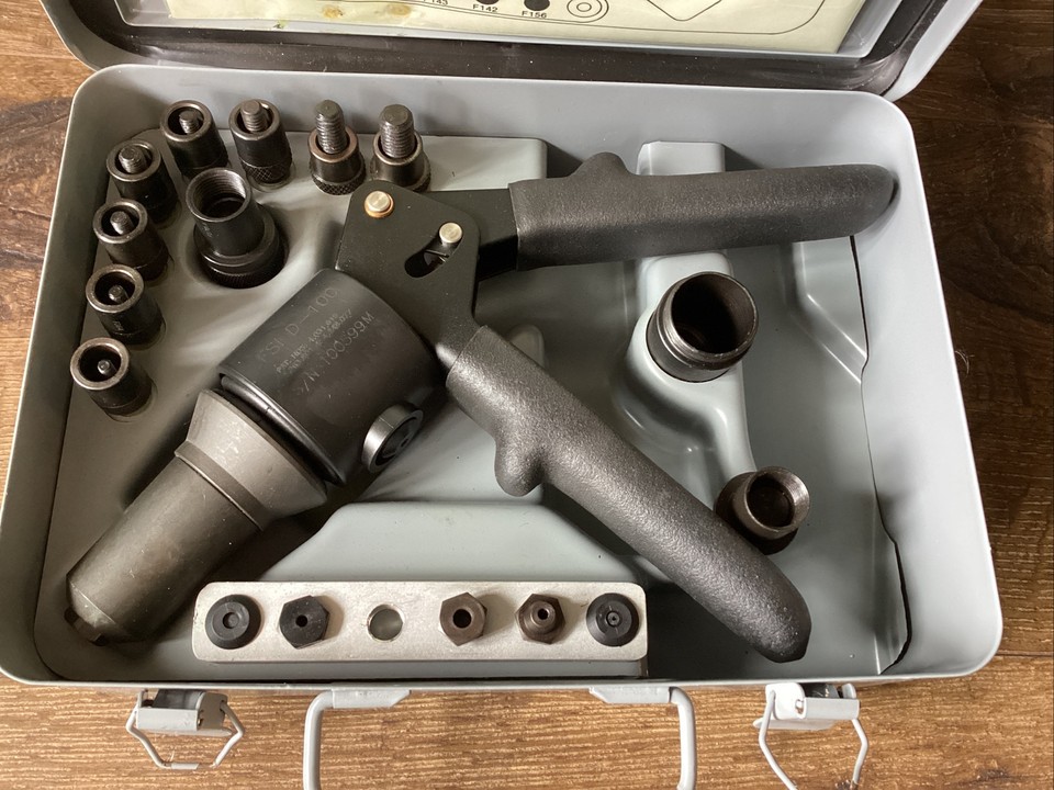 FSI D100-MIL-1 HYDRAULIC BLIND RIVET FASTENER INSTALLATION KIT US ...