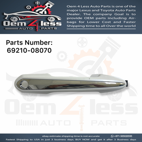 Toyota Sienna Front Left Exterior Door Handle 2021, 2022, 2023 OEM ...