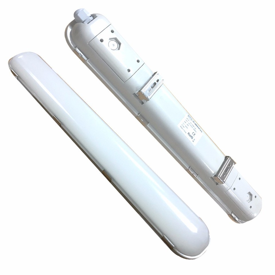Led Waterproof Batten Fitting Commercial Surface mount T8 2ft 4ft 5ft ...