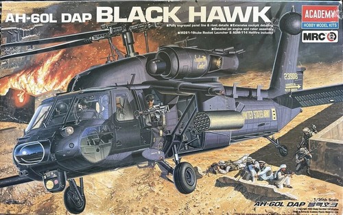 Academy 1/35 AH-60L DAP BLACK HAWKS US Army Helicopter Plastic model ...
