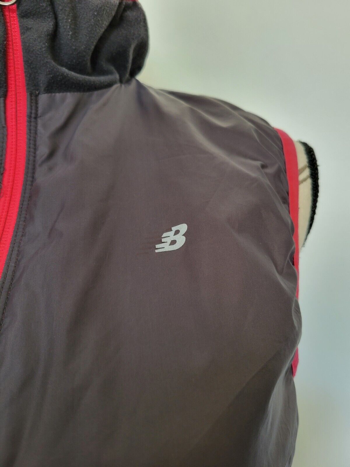 New Balance Reversible Jacket Vest Hot Pink - Grey Si… - Gem