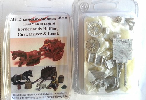Borderlands Cart Wagon Fahrer Wargame LMF12 UNBEMALT 28mm Maßstab ...