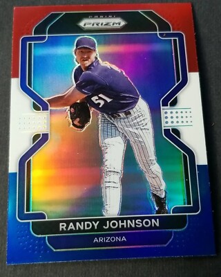 Randy Johnson 2022 Panini Prizm Red White & Blue Prizm Parallel Seattle ...