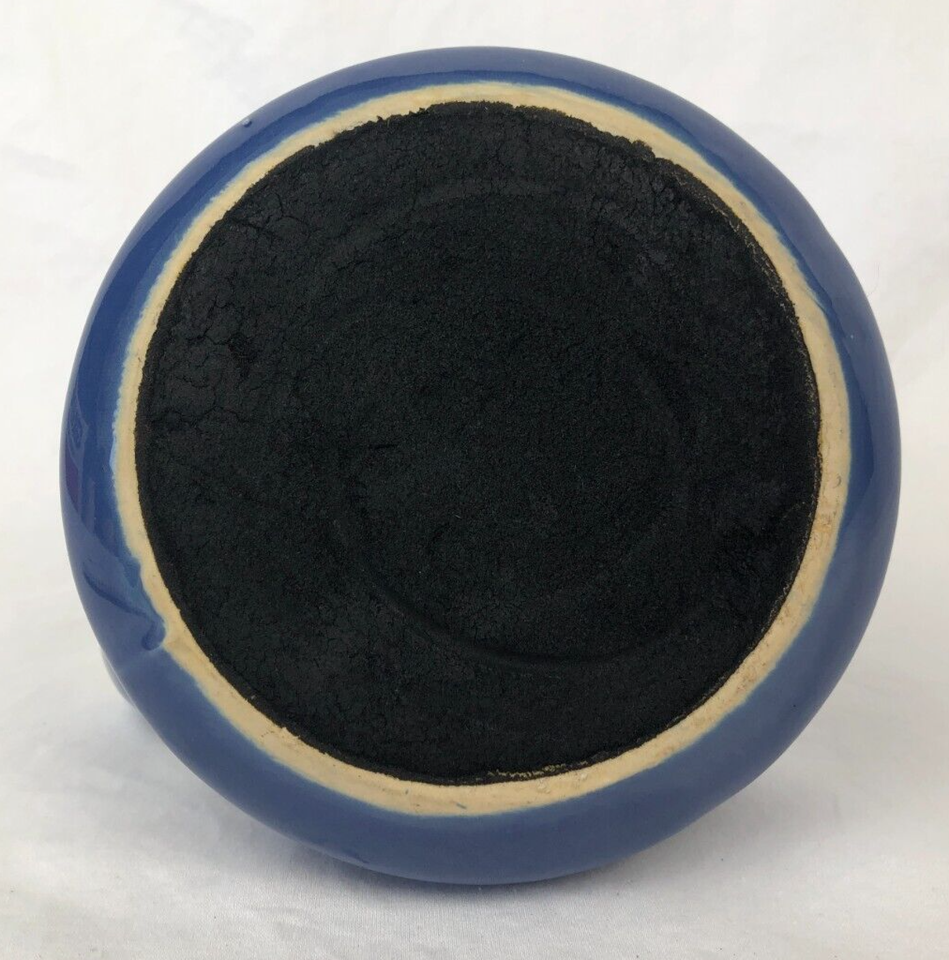 Blue No Spill Wide Base Coffee Mug, Stoneware, Handmade | eBay