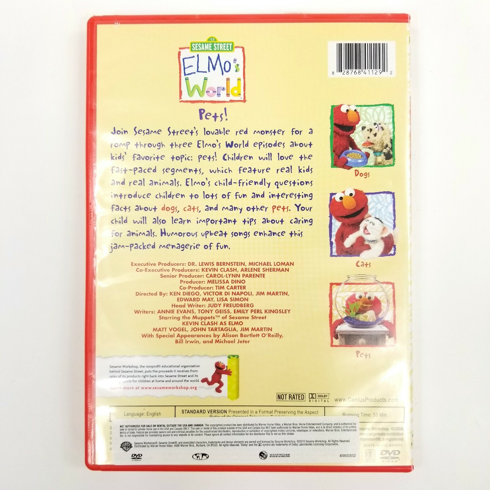 Elmo's World - Pets! (DVD, 2006) 828768411292| eBay