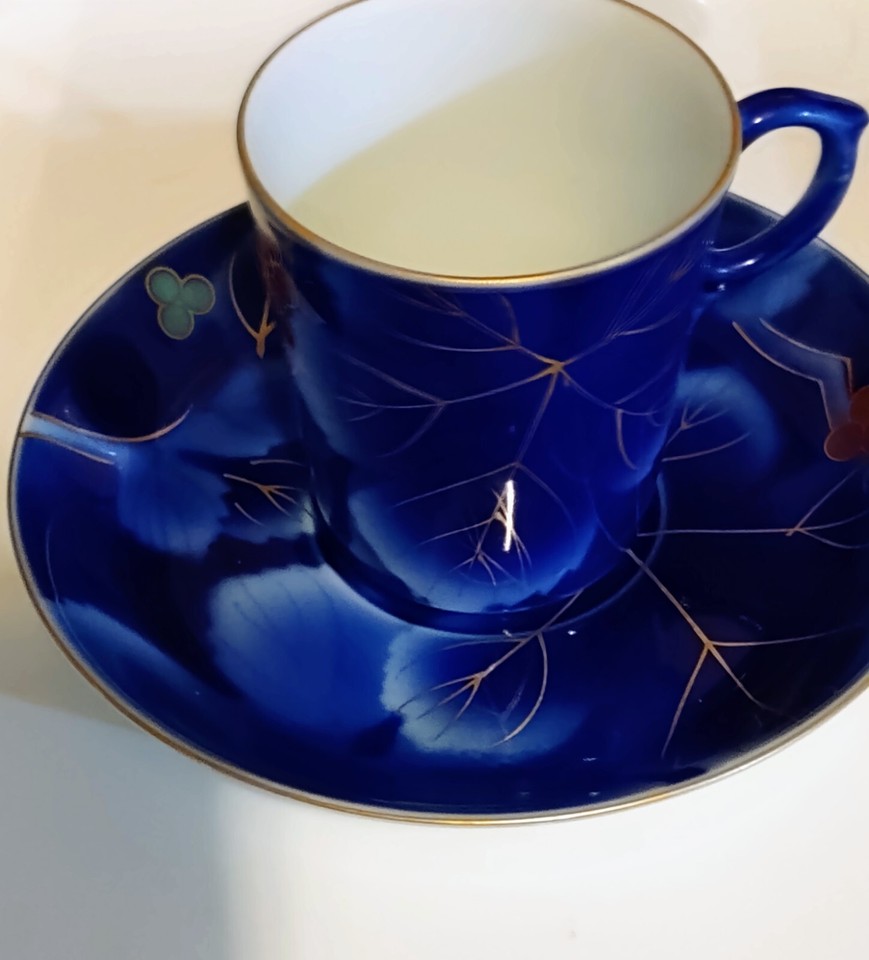 Cobalt Blue Grapes Decoration Japanese Bone China set, Fukagawa Seiji Arita. | eBay