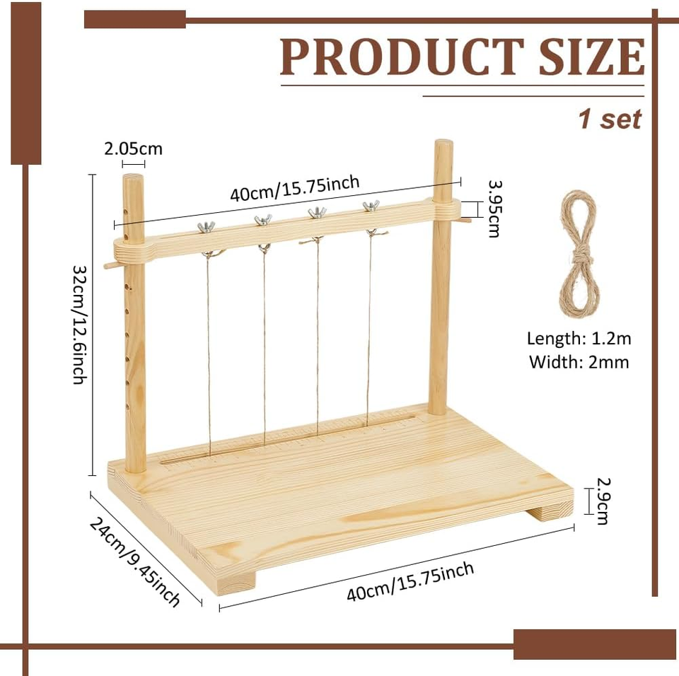 15.7x9.4inch Bookbinding Sewing Frame Set, Hand DIY Book Binding Tools ...