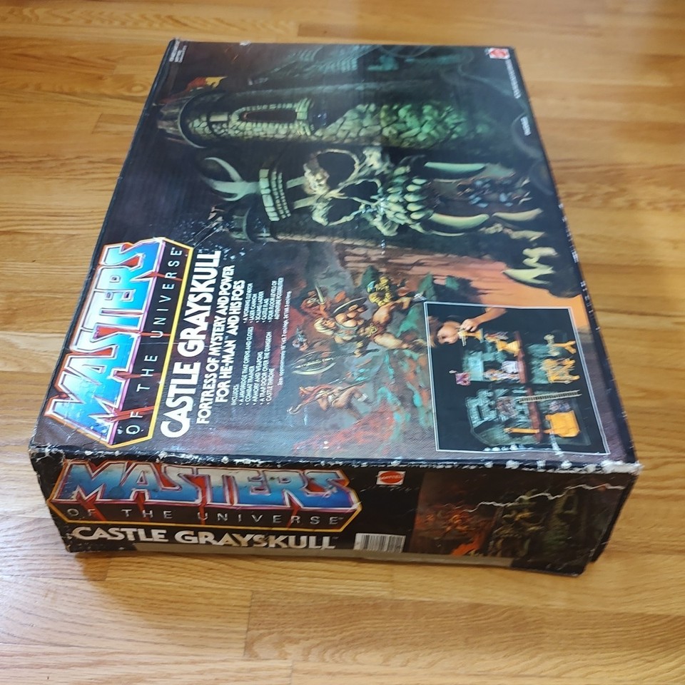 MOTU Empty Box Only Castle GraySkull 8 Back He-Man Masters Of The ...