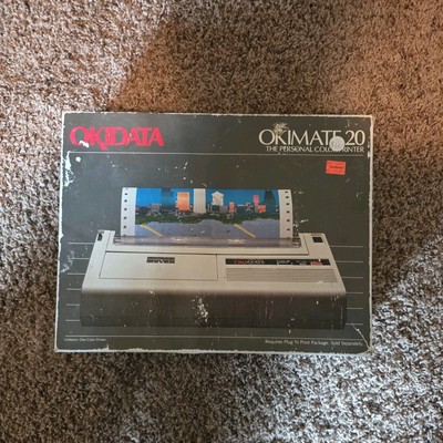 Okidata Okimate 20 Color Printer 1985 Model# EN3211 w/Original Box | eBay