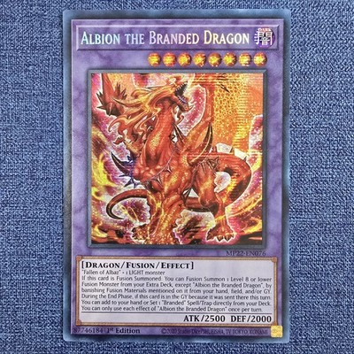 Yugioh Albion the Branded Dragon MP22-EN076- Prismatic Secret Rare ...