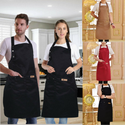 Men Women Cooking Kitchen Restaurant Chef Adjustable Bib Apron Dress ...