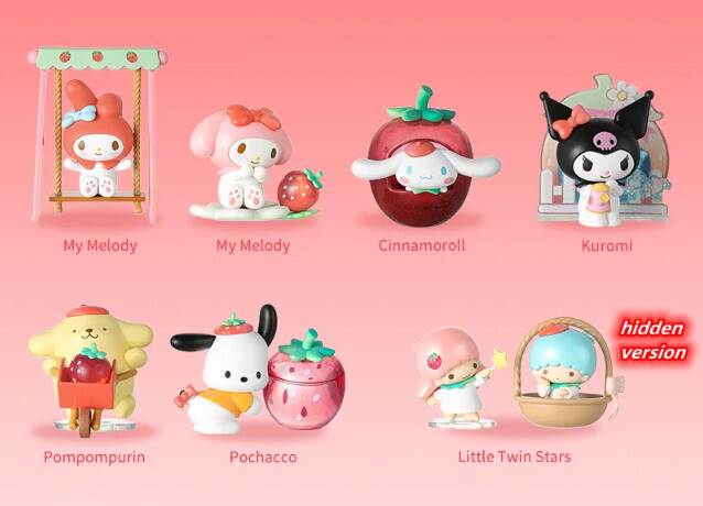 MINISO Sanrio Characters Strawberry Farm Series Blind Box Confirmed ...
