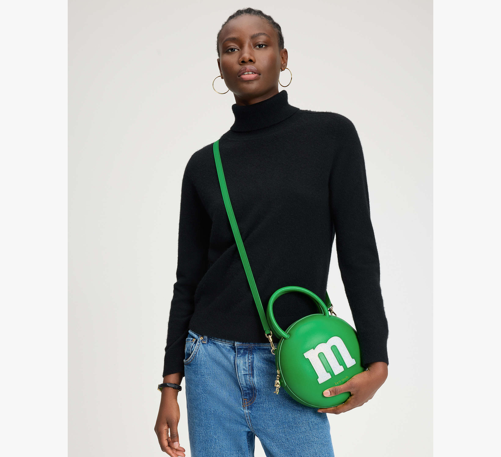 Kate Spade X M&M's Embellished Leather 3D Crossbody~NWT~ Green | eBay