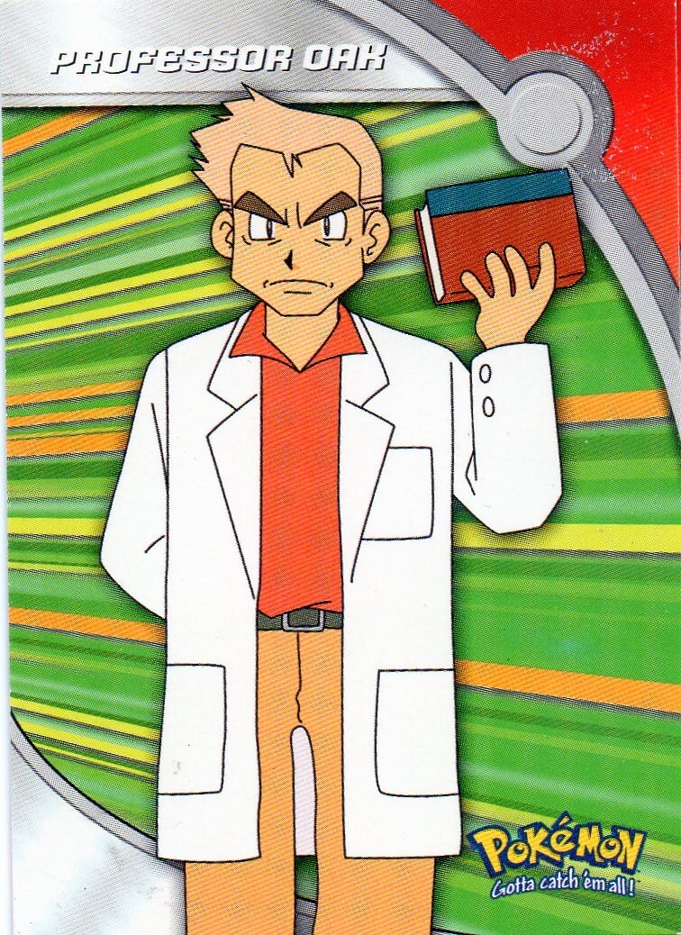 Pokémon Professor Oak Card TV Animation Topps Series 3 | eBay
