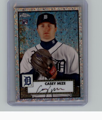 Casey Mize 2022 Topps Chrome Platinum Anniversary Rose Gold Speckle 25/ ...