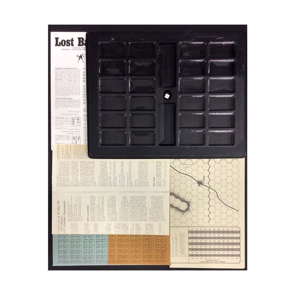 SPI Wargame Lost Battles (Flat White Box) Tray VG/EX | eBay