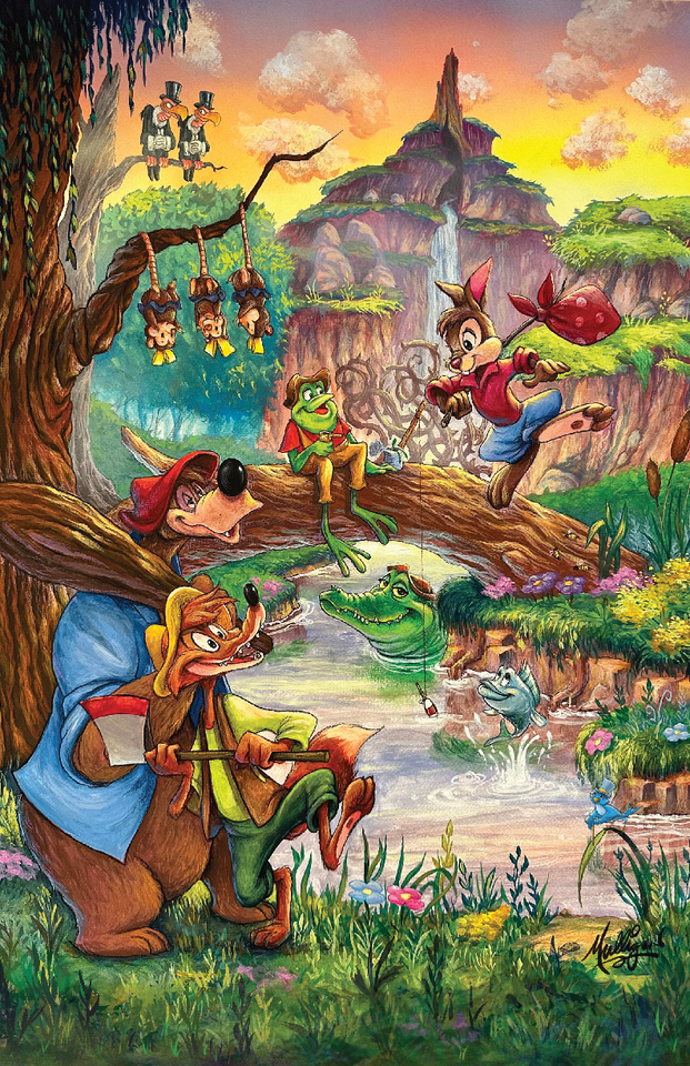 Disney Splash Mountain Brer Fox Bear Rabbit Frogs Attraction Ride ...