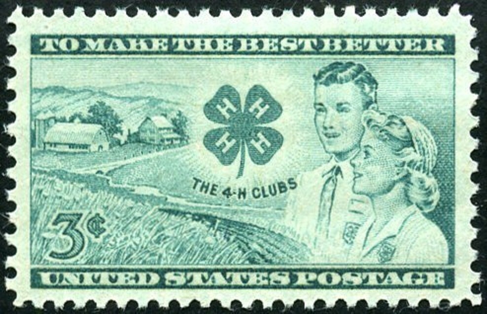 USA 1952 - 4H Club Issue - MNH Vintage Commemorative Stamp - Scott ...
