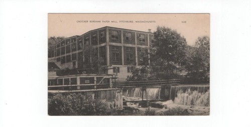 Real photo postcard, Crocker Burbank Paper Mill, Fitchburg ...