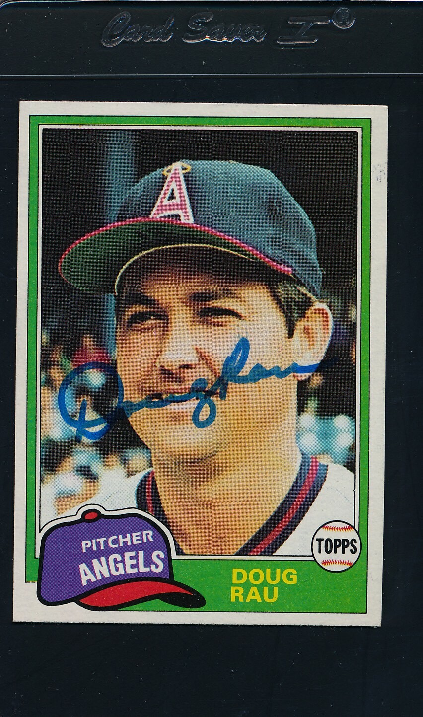 1981 Topps #818 Doug Rau Angels Signed Auto *11927 | eBay