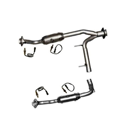 Y Pipe Catalytic Converters O2 Sensors for Lincoln Navigator 4x4 5.4L ...