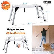 Werner 79023 Adjustable Pro Work Platform Step Stool for sale online | eBay