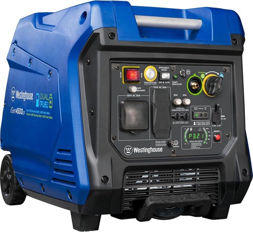 Westinghouse 5000 Peak Watt Super Quiet Dual Fuel Portable Inverter ...