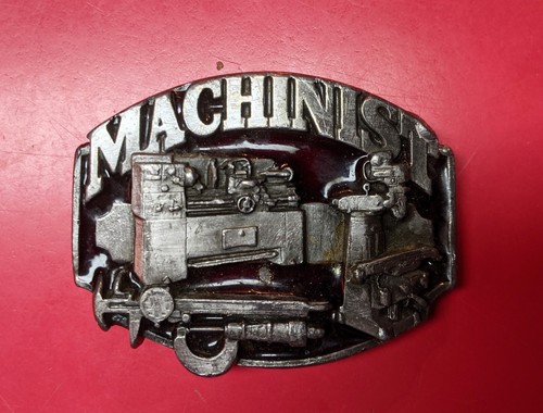 Vintage 1980s Machinist 3-D Belt Buckle Siskiyou Buckle Co. R-50 Metal ...