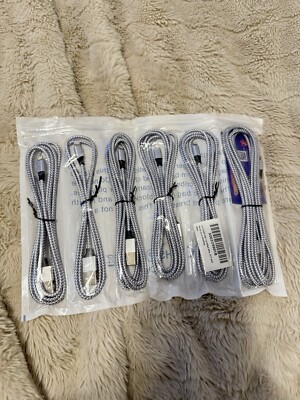 6 Pack Silver iPhone Chargers | eBay
