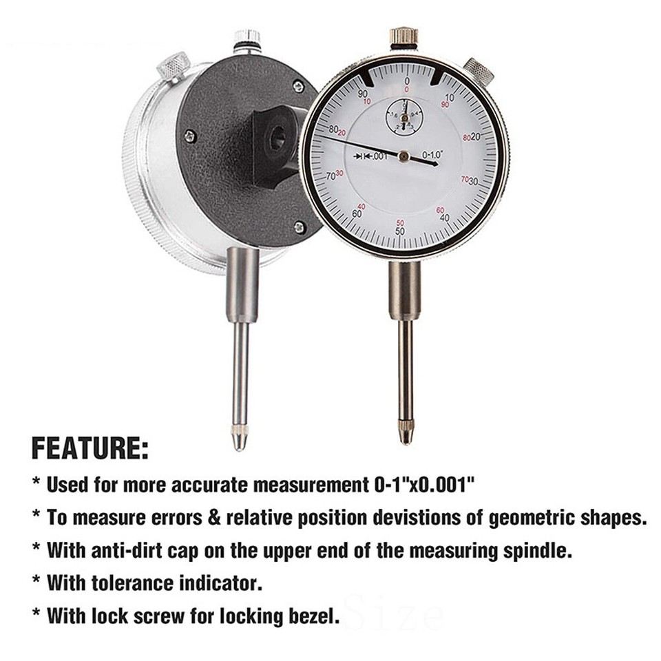 Imperial Dial Test Indicator Gauge / Clocks Gauge Measuring Precision 0 ...