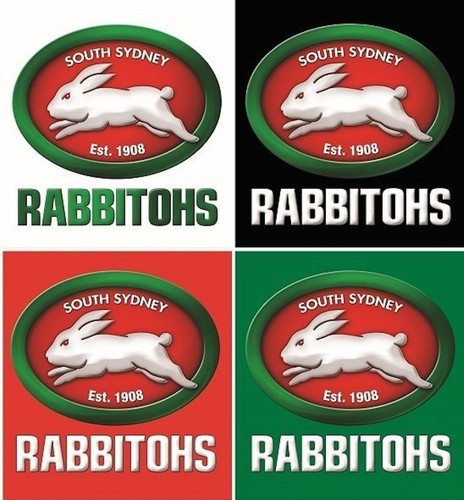 South Sydney Rabbitohs NRL 4 Logo Decals Stickers | eBay Australia