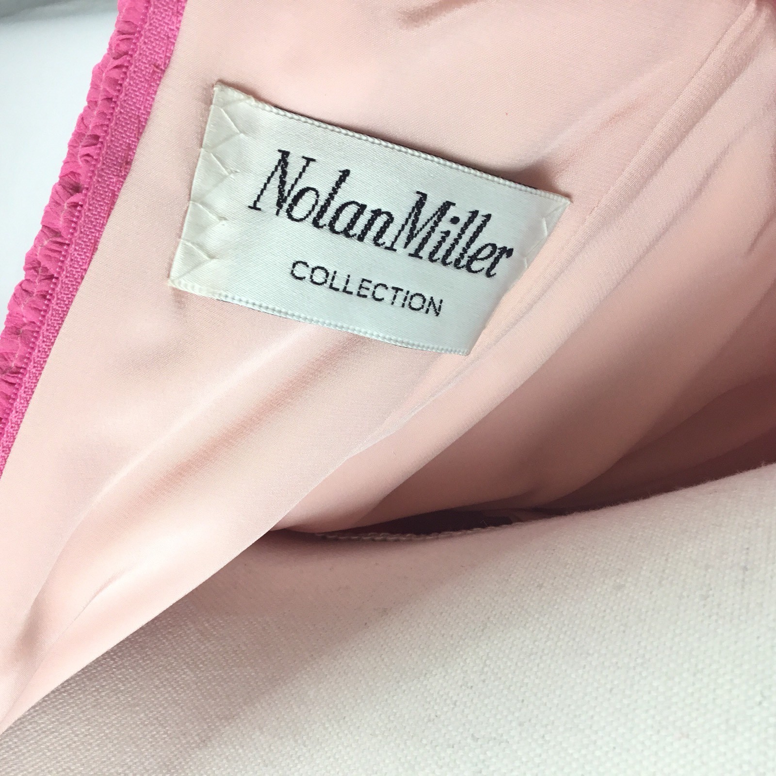 Vintage 80s Nolan Miller Women’s Silk Dress Sz 10 Designer Full Length ...