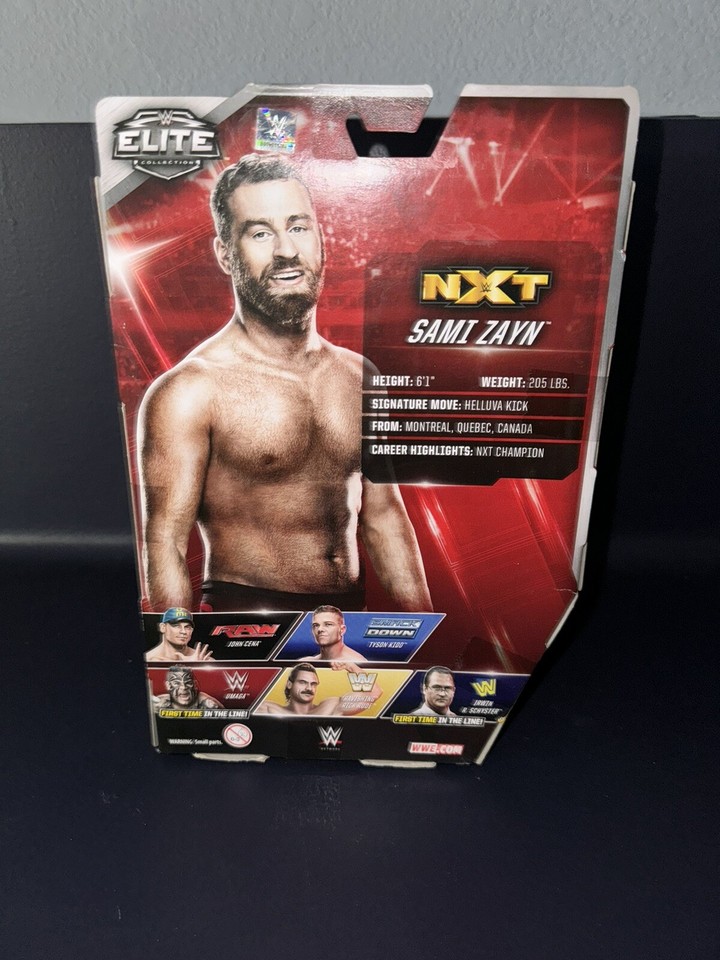 WWE Mattel Elite 40 Sami Zayn Action Figure NXT Championship Belt ...
