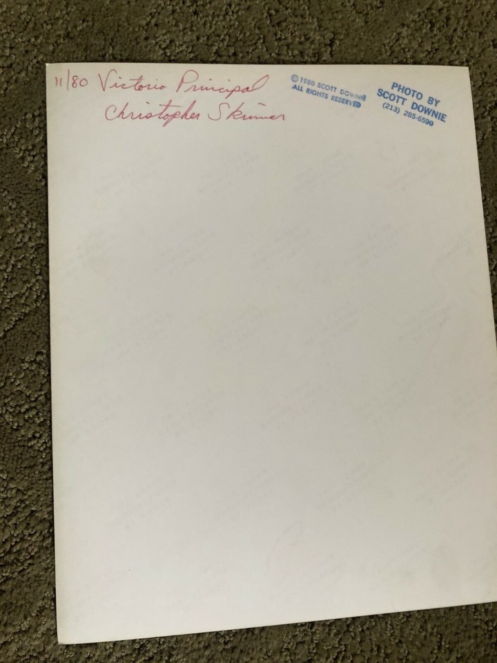 8x10 ORIGINAL PRESS PHOTO VICTORIA PRINCIPAL DALLAS TV CHRISTOPHER ...