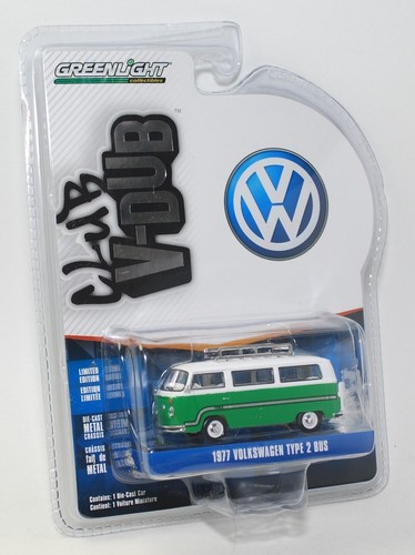 GREENLIGHT CLUB V-DUB VW 1977 VOLKSWAGEN TYPE 2 BUS GREEN LIMITED ...