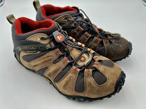 Men's Merrell Chameleon II Stretch Hiking Shoes Size 8 Black Tan ...