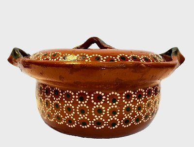 Mexican Cazuela De Barro Terracotta Clay Casserole 11 1/2" (SEE BELOW ...
