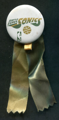 Seattle Super Sonics Pin and Ribbon | eBay