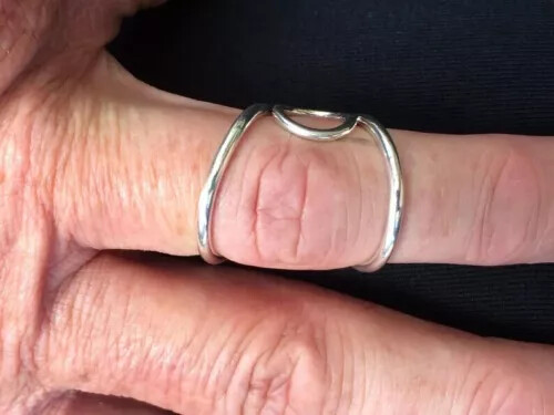 Unique Arthritis Splint Knuckle Thumb Ring Beautiful 925 Sterling ...