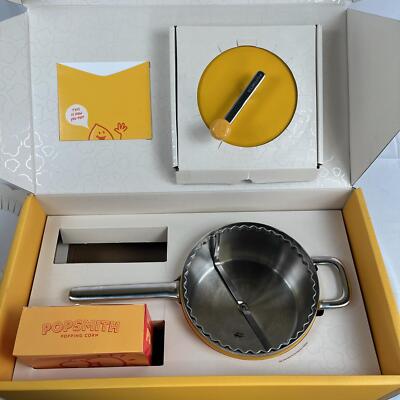 Popsmith Popcorn Popper in Butter - 6 Quart Stovetop Popcorn Machine ...