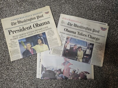 Washington Post Commemorative Edition President Obama Newspapers | eBay