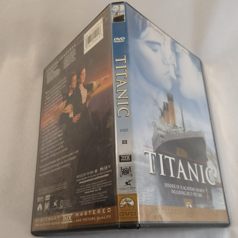Titanic (DVD, 1999, Sensormatic Widescreen) Leonardo DiCaprio, Kate ...